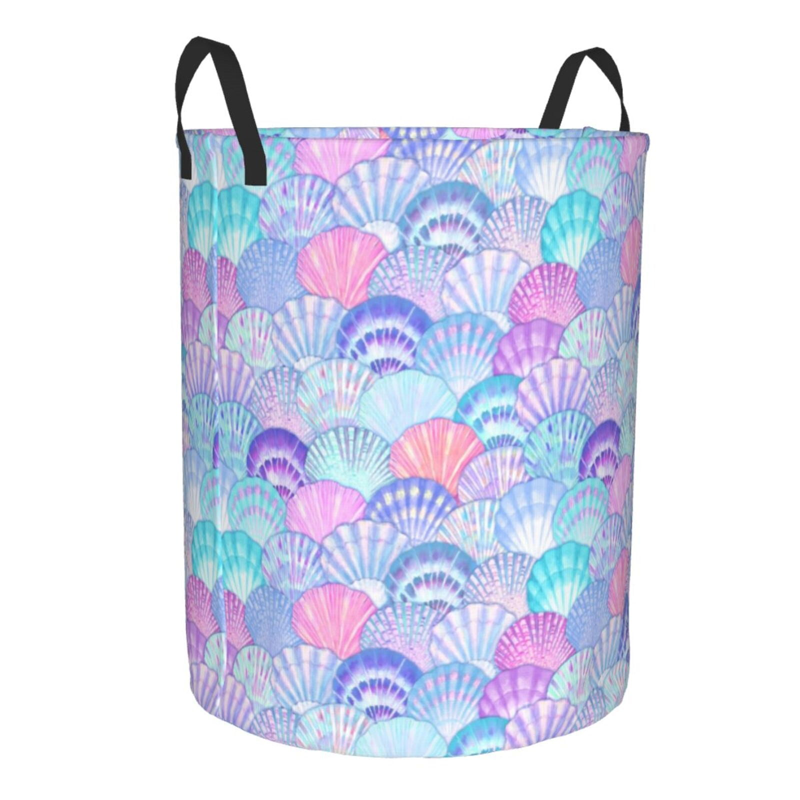 Cauagu Watercolor Sea Shells 1 for Laundry Basket,Collapsible Organizer ...