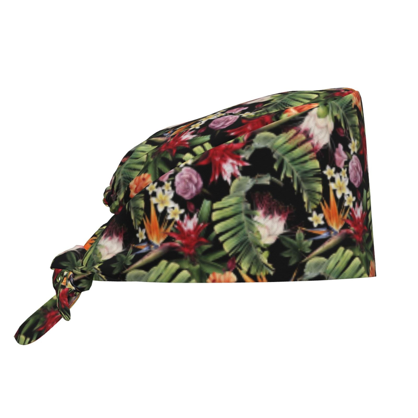 Cauagu Watercolor Tropical Flowers Pattern 1 Pcs Working Caps ...