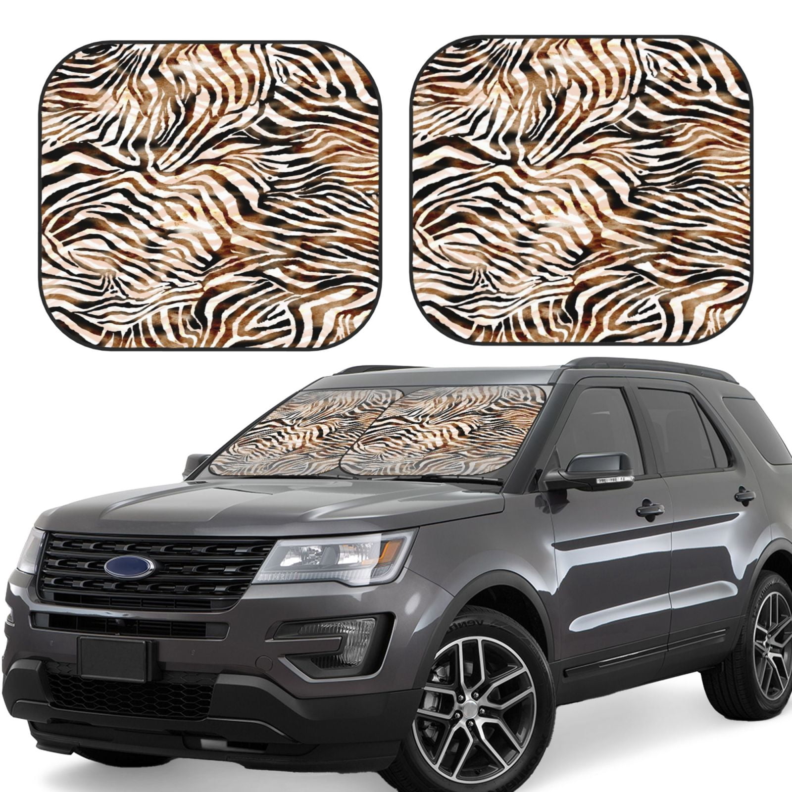 Cauagu Watercolor Zebra Cauagu {designName} Print Foldable Car ...