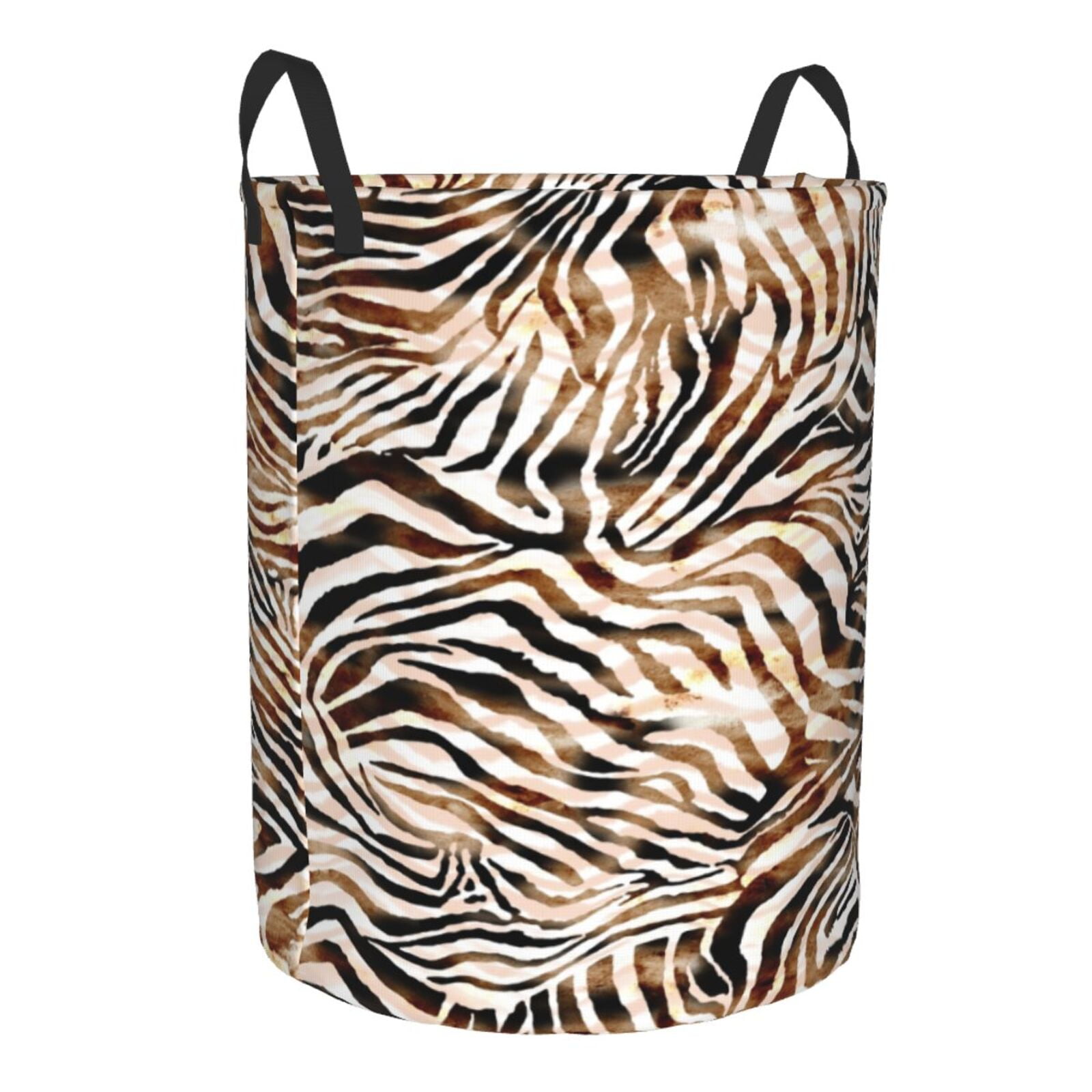 Cauagu Watercolor Zebra for Laundry Basket,Collapsible Organizer Basket ...