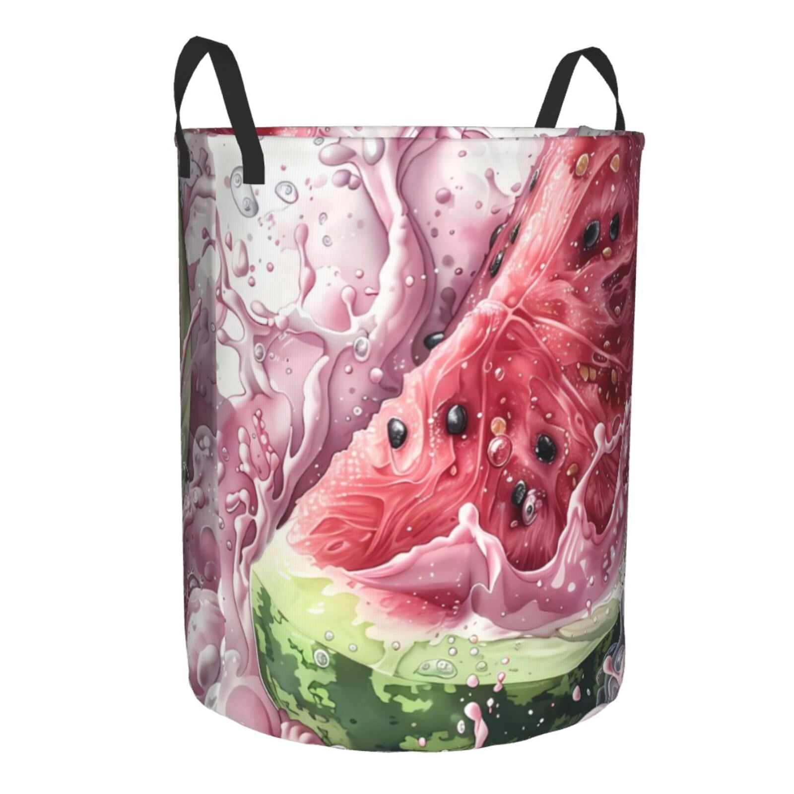 Cauagu Watermelon Splash Realism Art for Laundry Basket,Collapsible ...