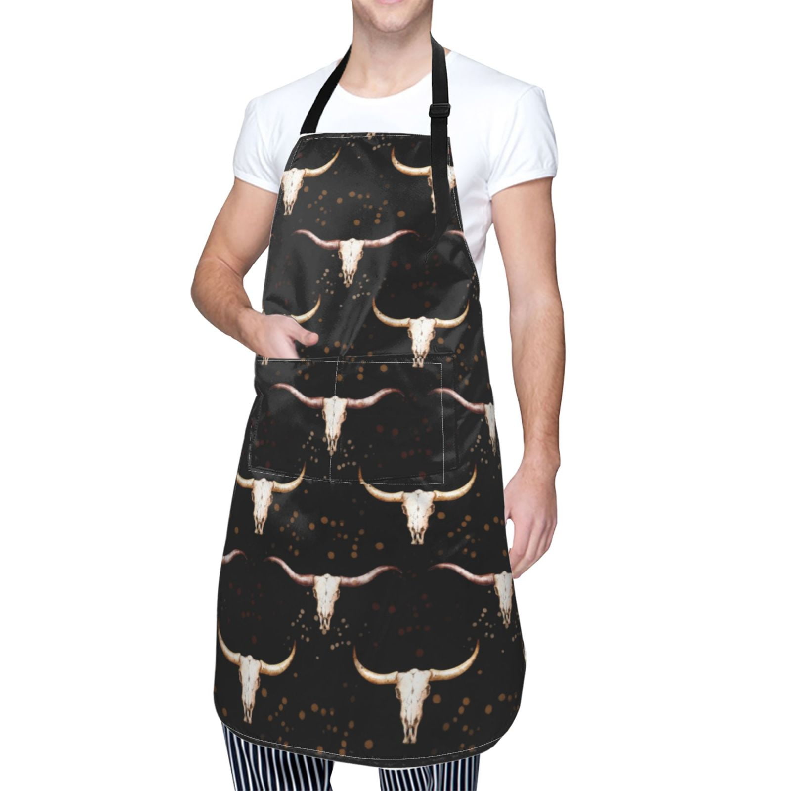 Cauagu Western Cowboy Aprons with Pockets,Waterproof Apron for Women ...