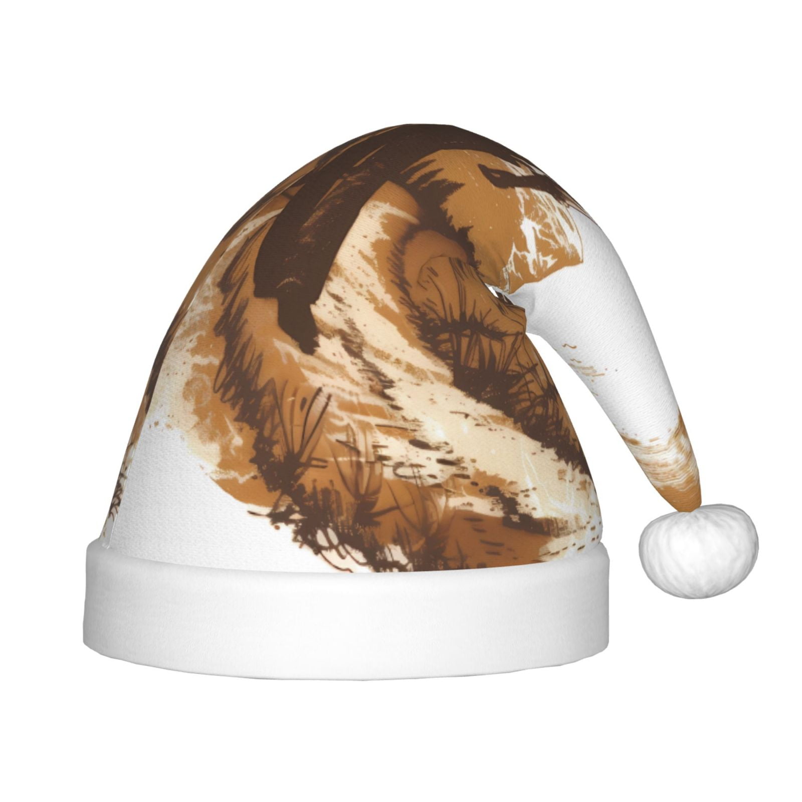 Cauagu Western Cowboy Countryside Pattern Christmas Hat for Kids,Xmas ...