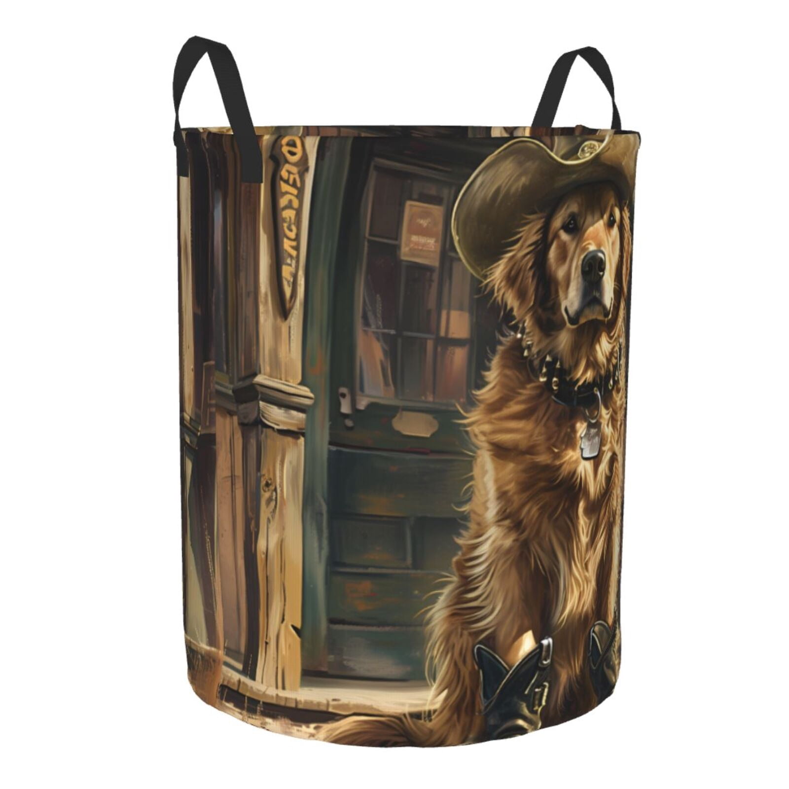 Cauagu Western Cowboy Golden Retriever for Laundry Basket,Collapsible ...