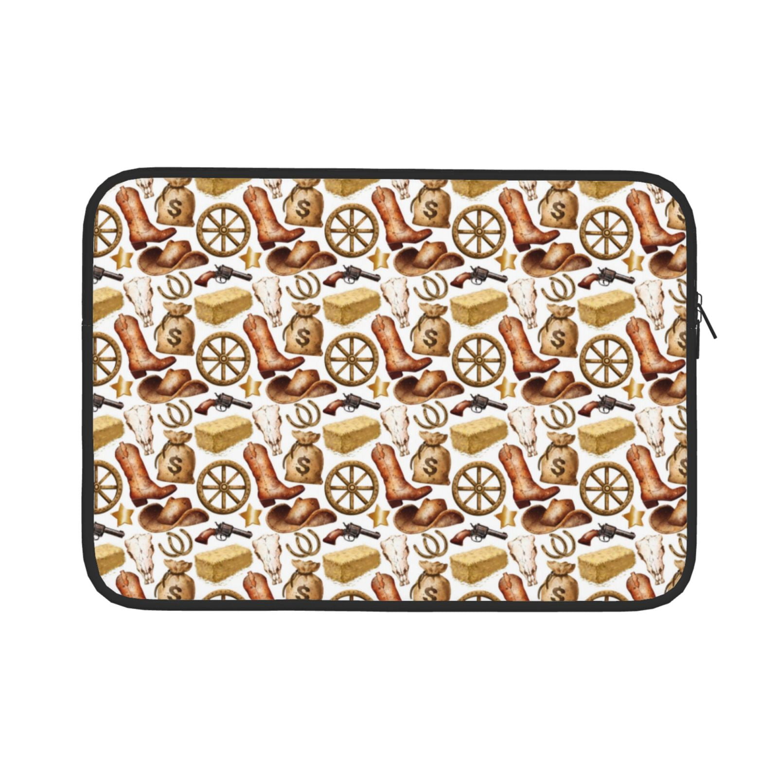 Cauagu Western Cowboy Print Laptop Sleeve Case, Laptop Cover Portable ...