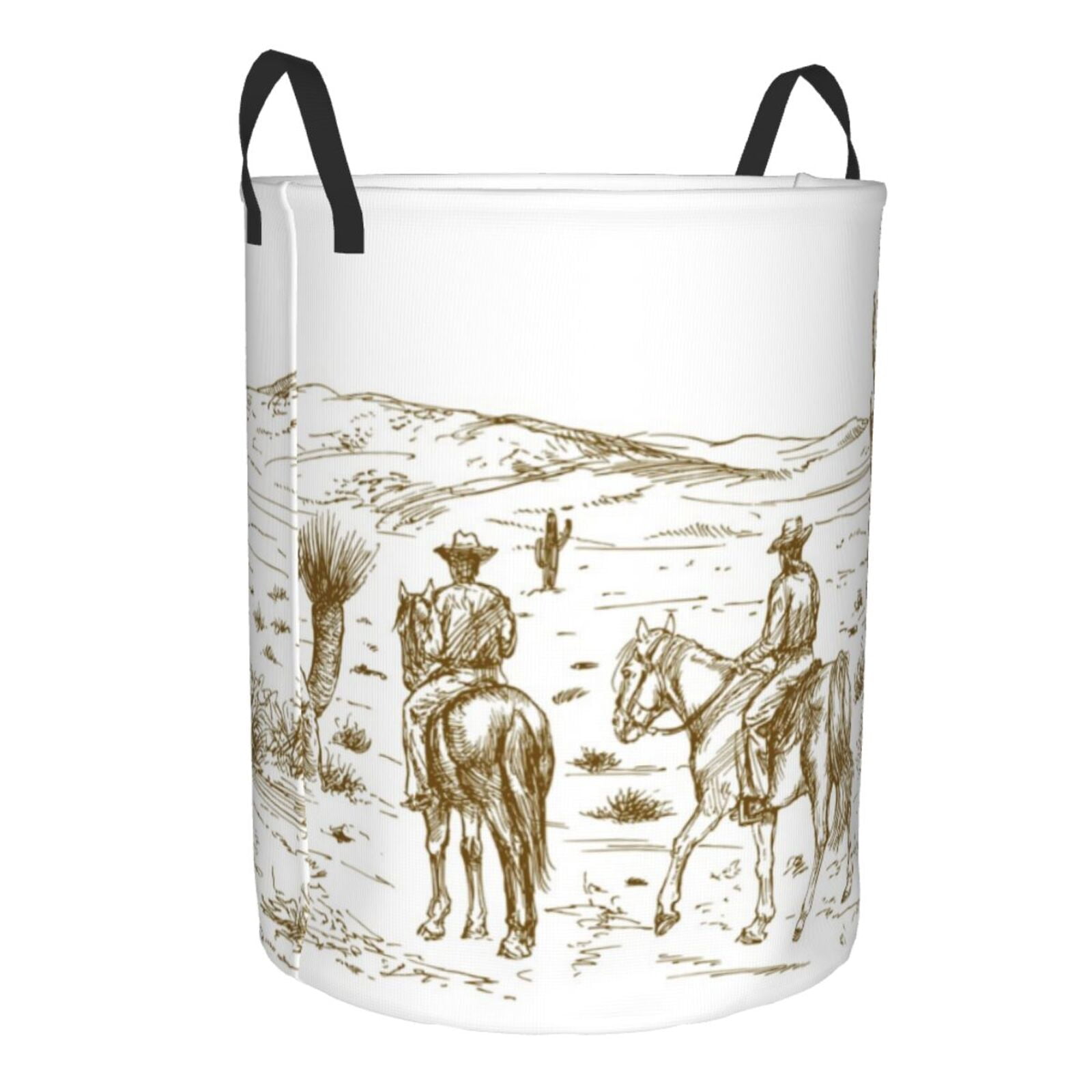 Cauagu Western Desert Cowboys for Laundry Basket,Collapsible Organizer ...