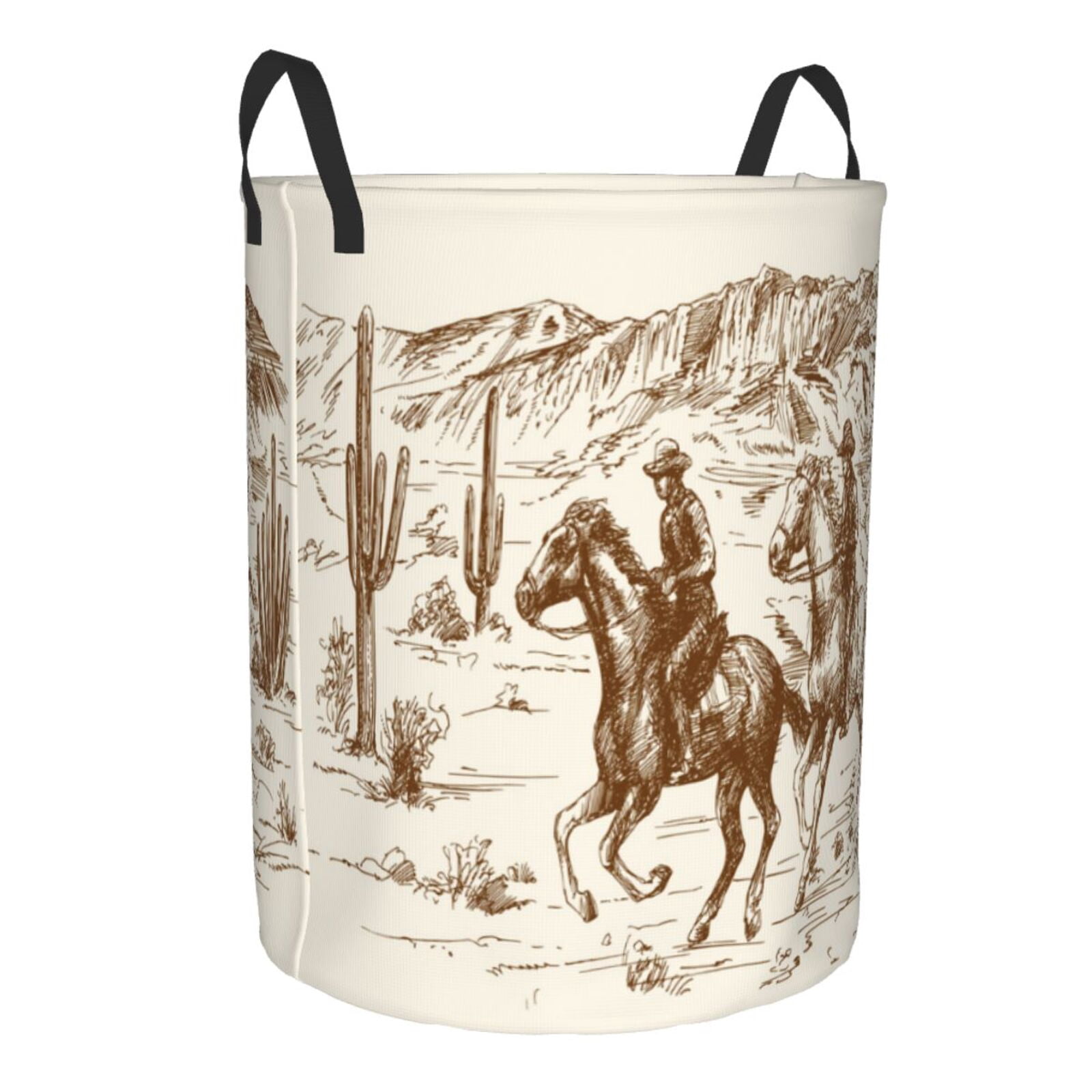 Cauagu Western Desert Cowboys1 for Laundry Basket,Collapsible Organizer ...