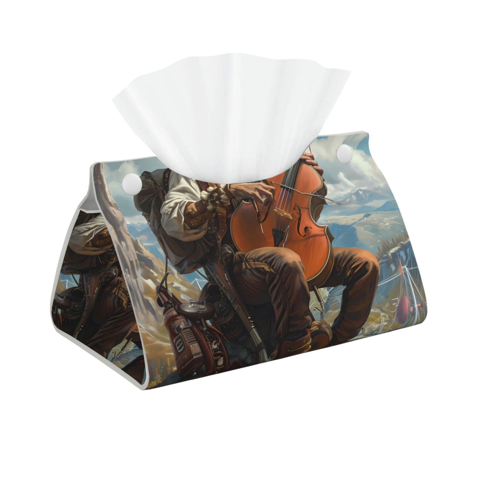 Cauagu Western Guitar Cowboy for Large Tissue Box Cover Rectangular ...