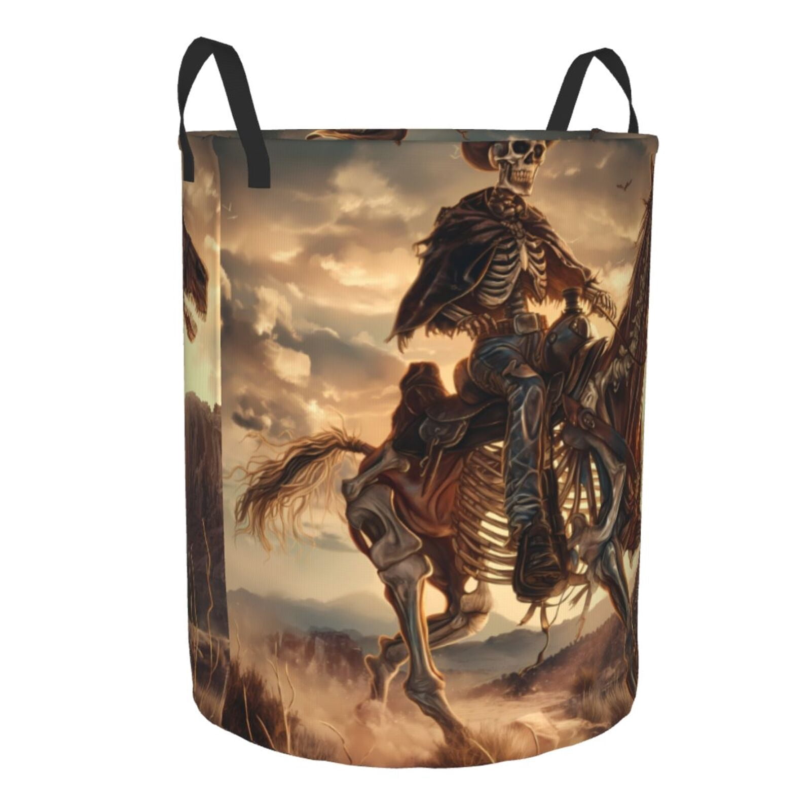 Cauagu Western Skeleton Cowboy Horse for Laundry Basket,Collapsible ...