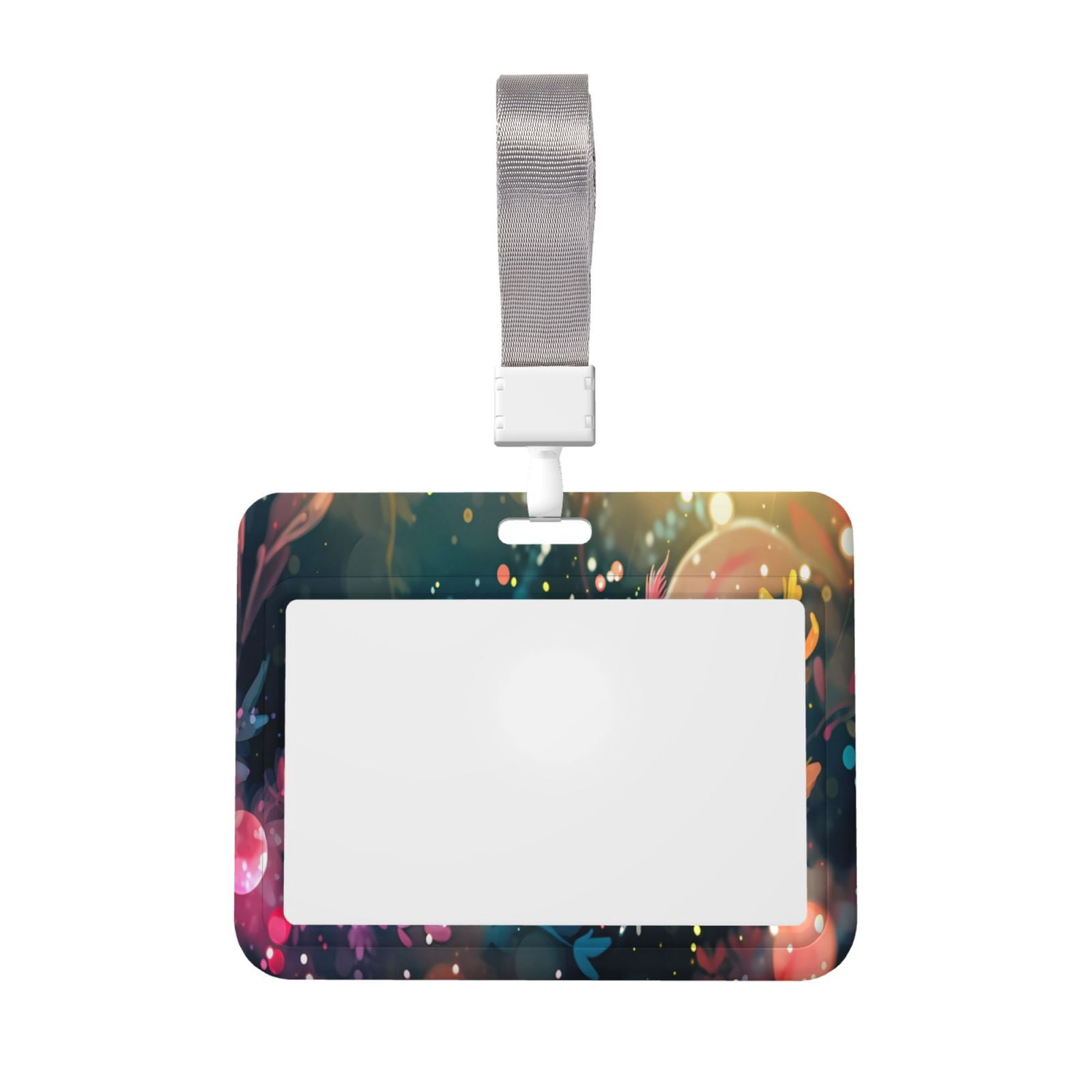 Cauagu Whimsical Axolotl Fantasy for ID Badge Holder,Badge Holder with ...