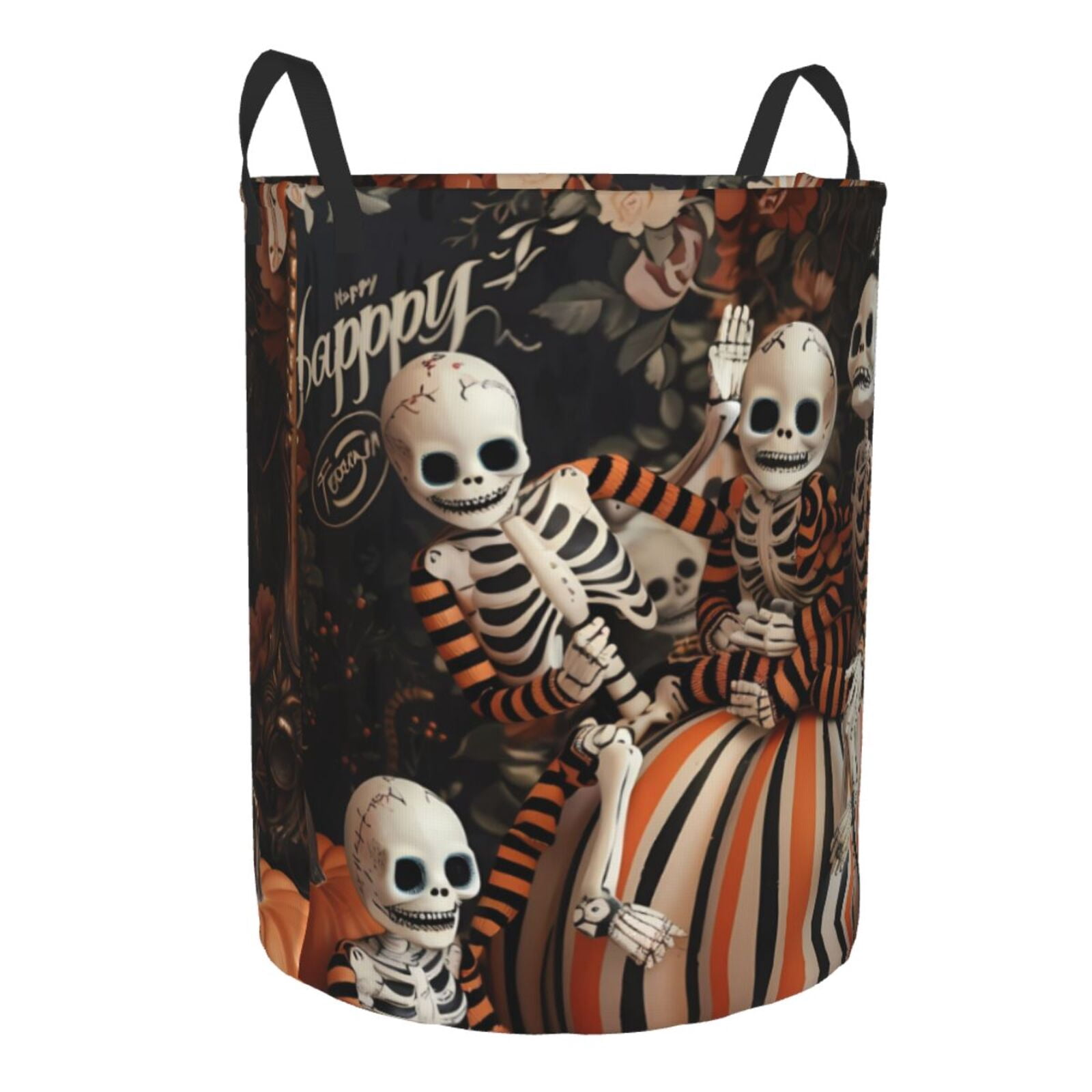 Cauagu Whimsical Halloween Skeletons for Laundry Basket,Collapsible ...