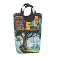 Cauagu Whimsical Treehouse Painting Print Hamper Basket Bin,Extra Large ...