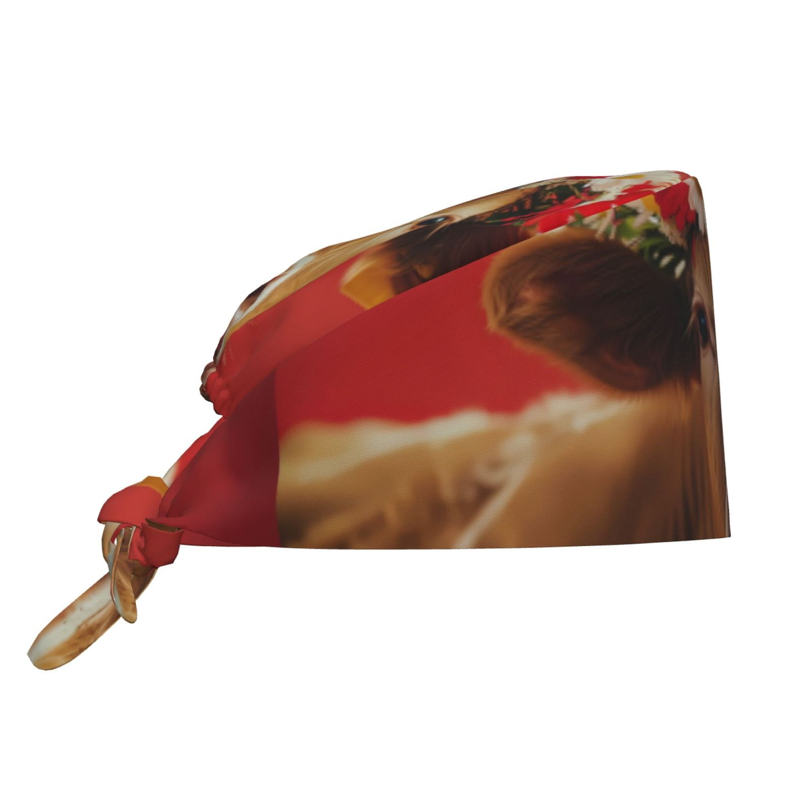 Cauagu White And Red Daisy Cow Pattern 1 Pcs Working Caps,Adjustable ...