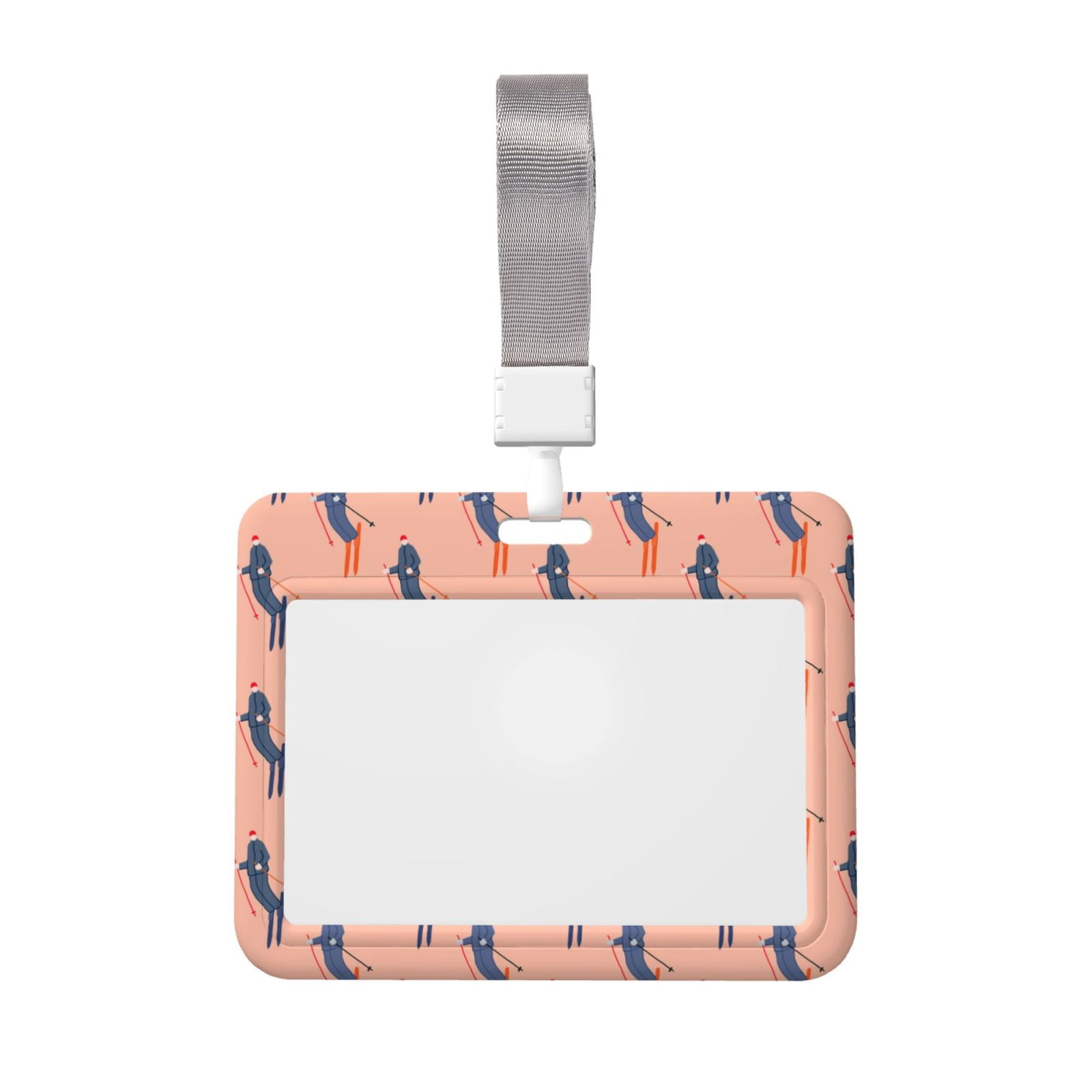 Cauagu Winter Skiing Adventure for ID Badge Holder,Badge Holder with ...