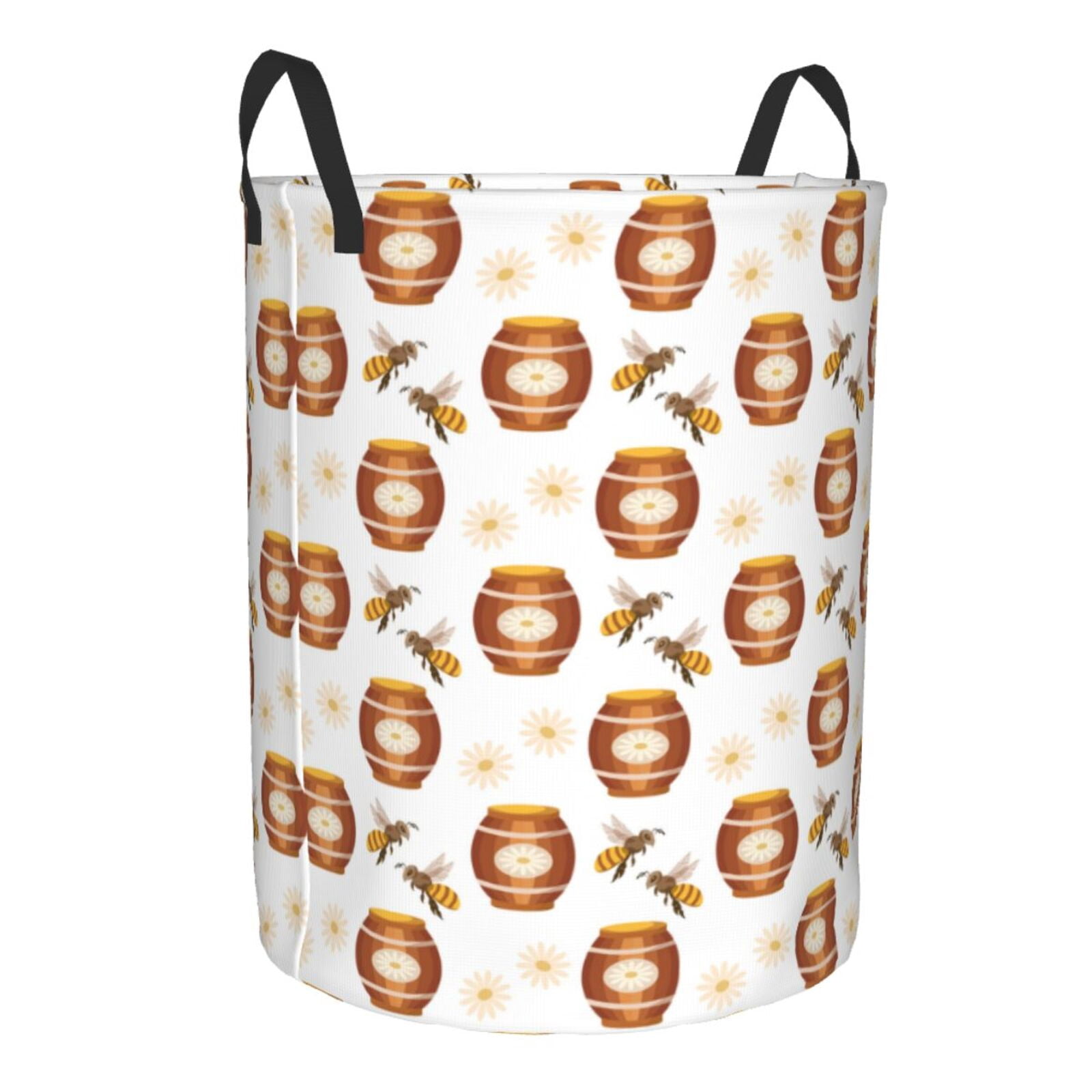 Cauagu Wooden Barrels With Honey for Laundry Basket,Collapsible ...