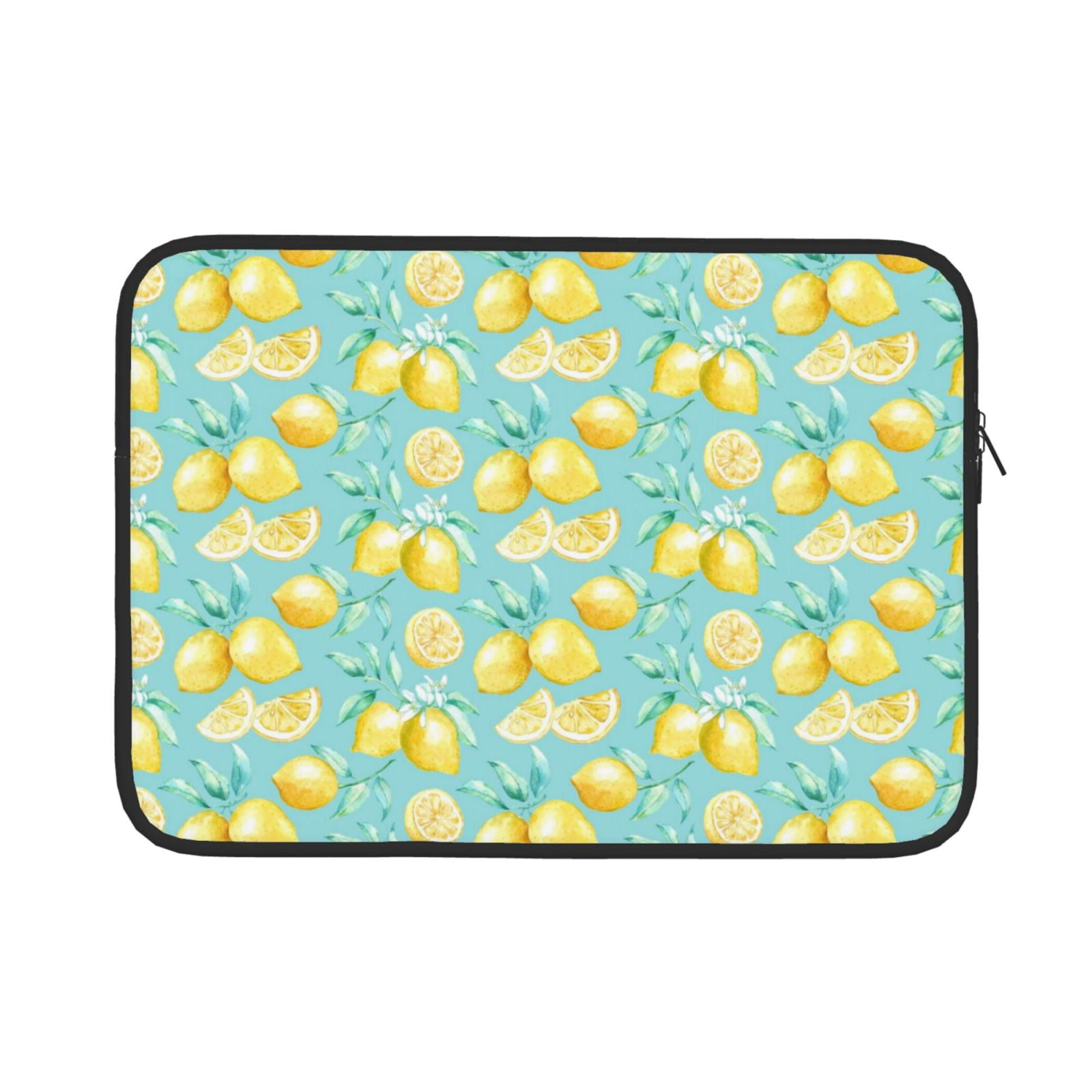Cauagu Yellow Lemon Print Laptop Sleeve Case, Laptop Cover Portable ...