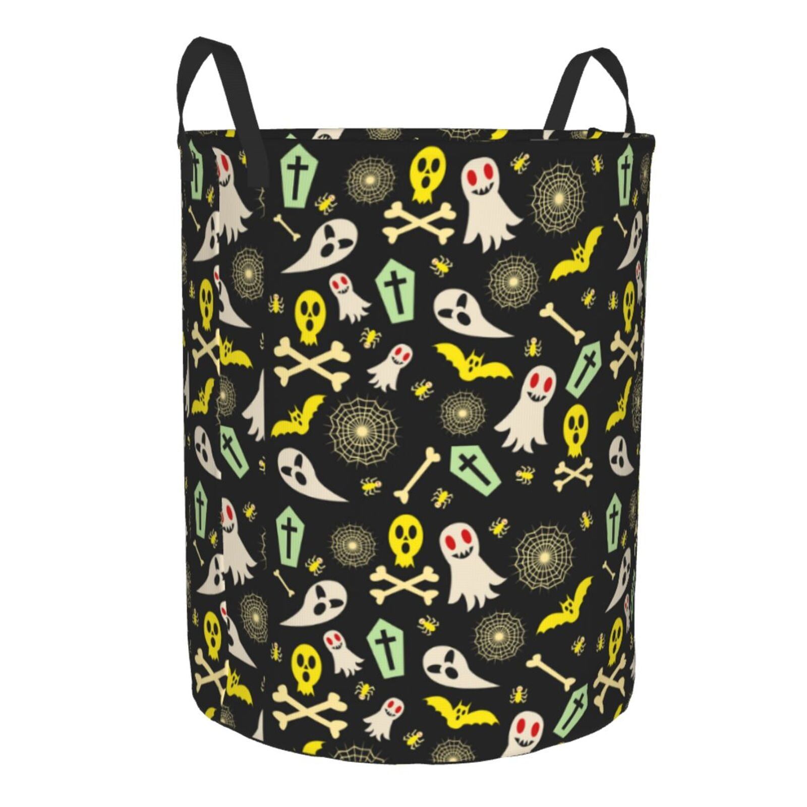 Cauagu cartoon Skull spider web for Laundry Basket,Collapsible ...
