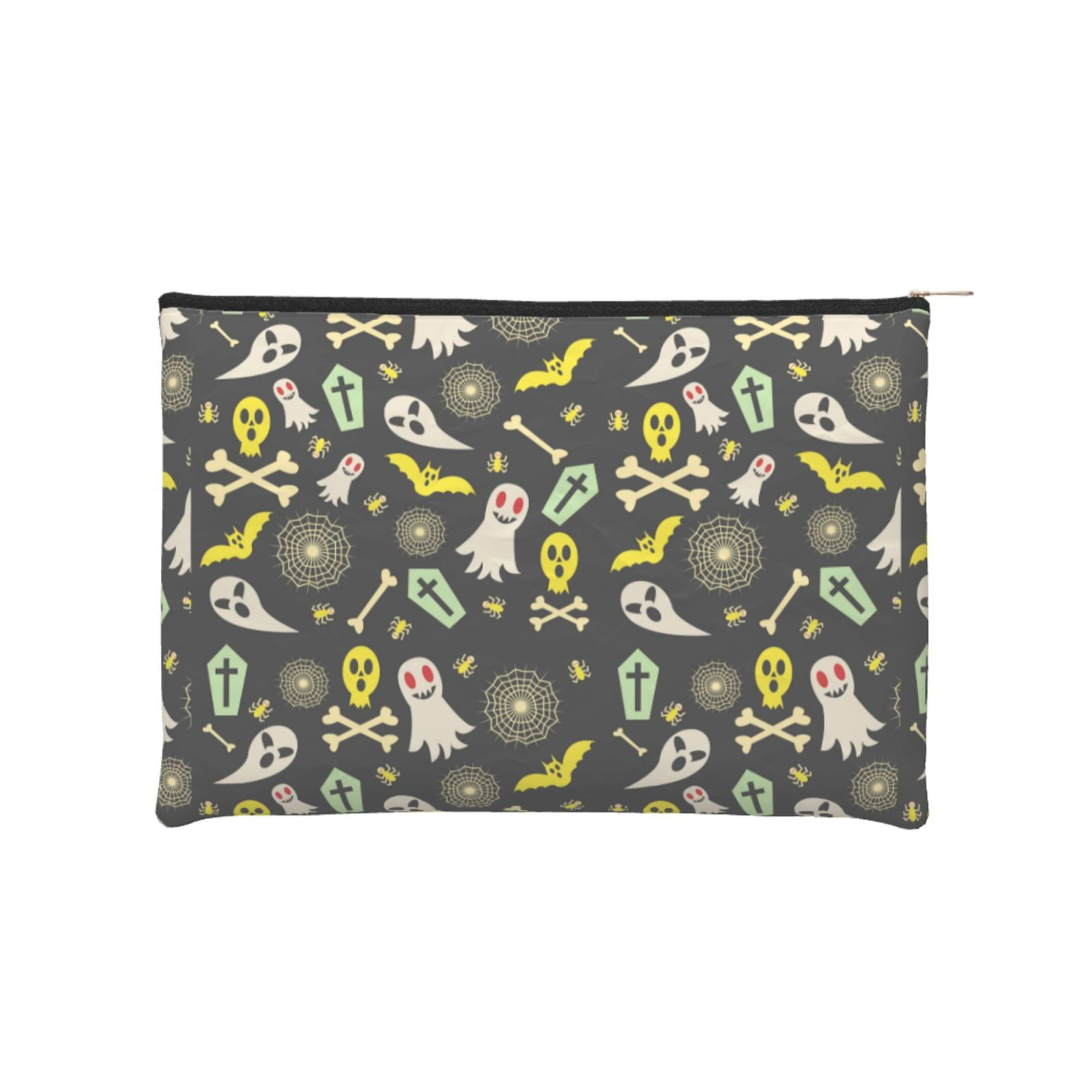 Cauagu cartoon Skull spider web for Tyvek Makeup Bag,Reusable Travel ...