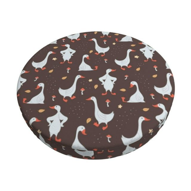 Cauagu cartoon geese Print Round Stool Covers,Seat Cushion for Round ...