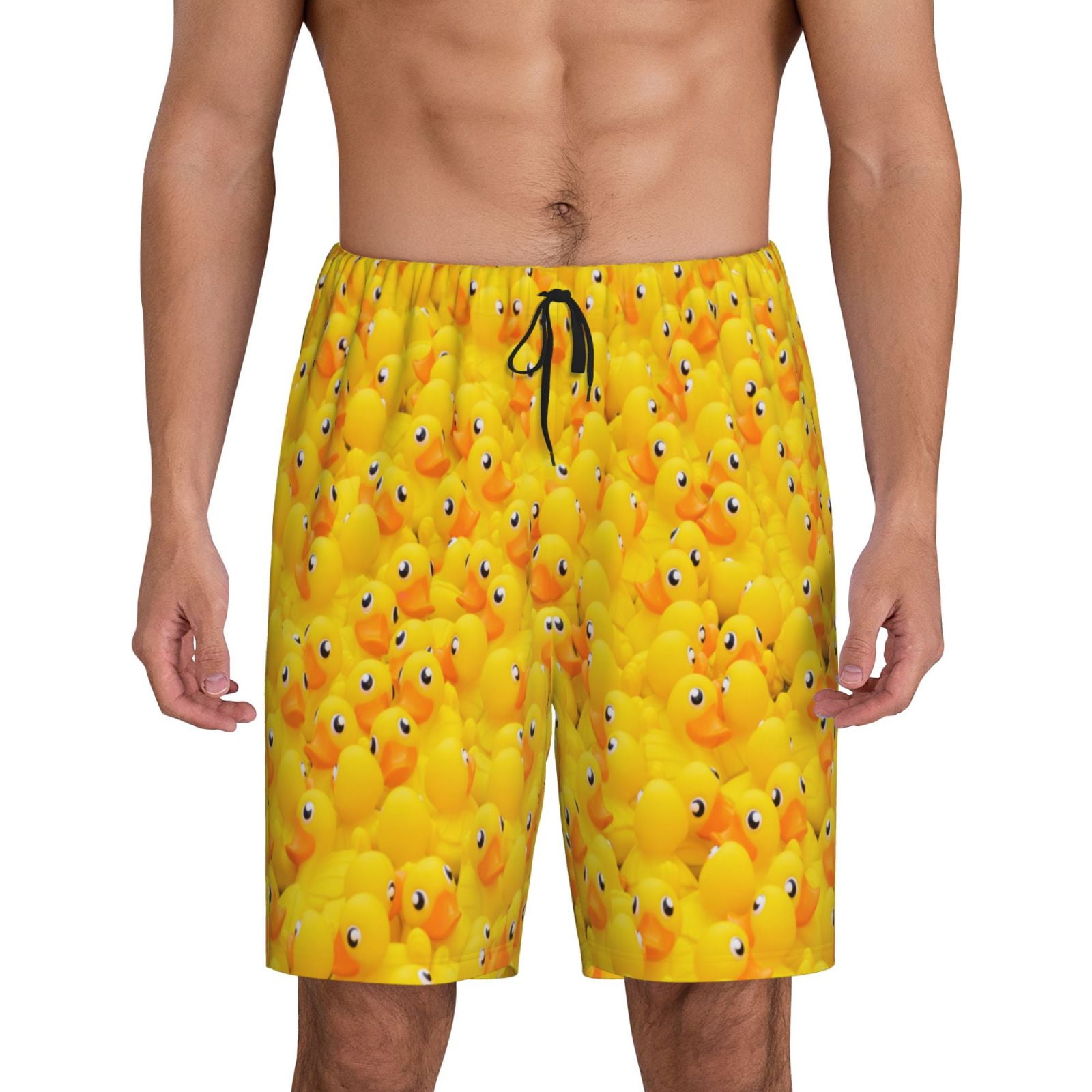 Cauagu duck floating in the pool Print Pajama Bottoms for Men Sleep ...