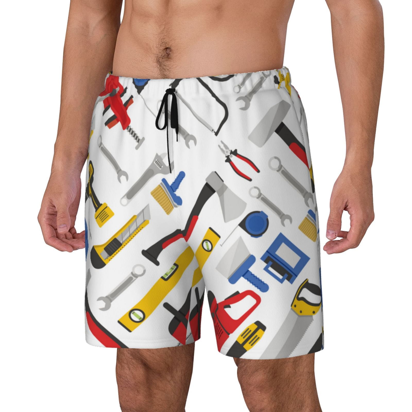 Cauagu equipment for repair tools Print Mens Swim Trunks Quick Dry ...