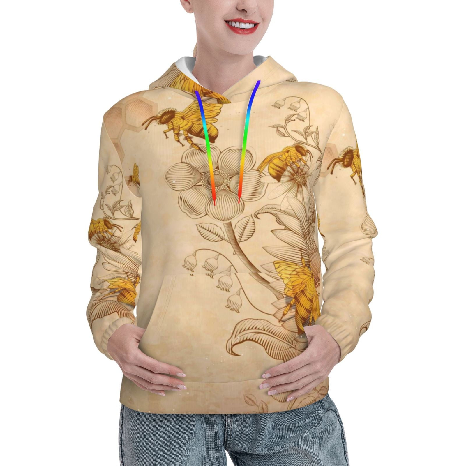 Cauagu for Women's Hooded Sweatshirts Pullover Hoodie for Women Fall Workout Sweat Long Sleeve ...