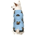 Cauagu french Bulldog Face Pattern Winter Pet Hoodie Sweatshirts- Dog ...
