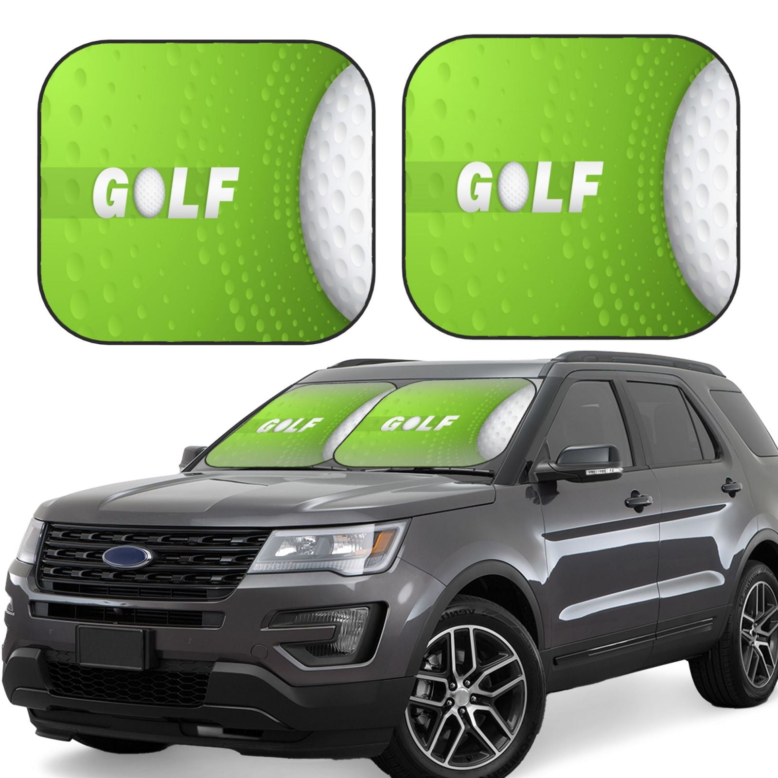 Cauagu golf ball Cauagu {designName} Print Foldable Car Windshield Sun ...