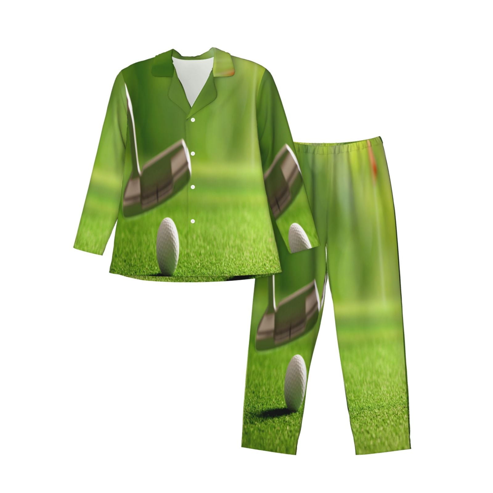 Cauagu golf ball after putting to the golf hole Print Men's Long-Sleeve ...