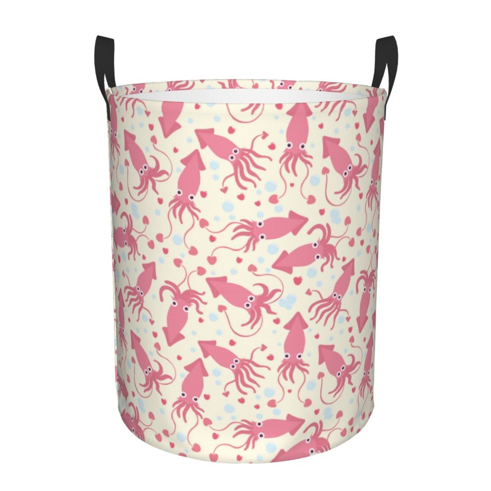 Cauagu pink Octopus for Laundry Basket,Collapsible Organizer Basket for ...