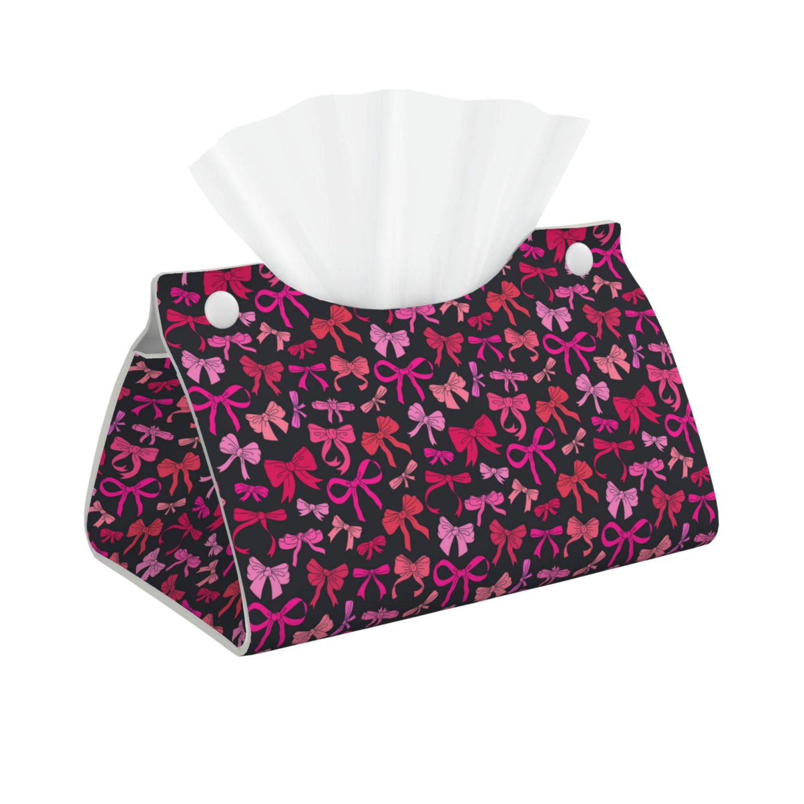 Cauagu pink ribbon bows for Large Tissue Box Cover Rectangular–Plus ...