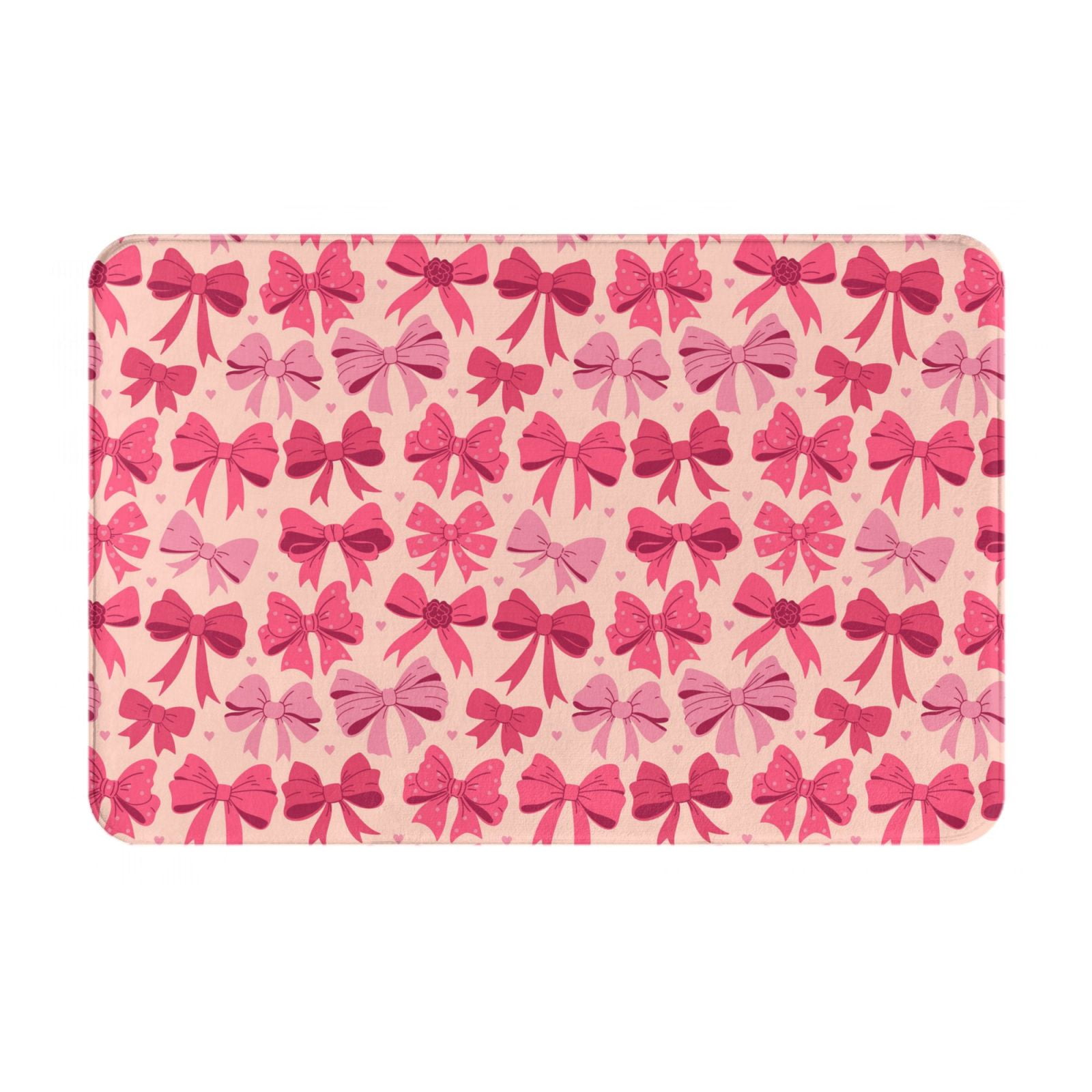 Cauagu pink ribbon bows Print Front Door Mat for Indoor Entrance 16x24 ...