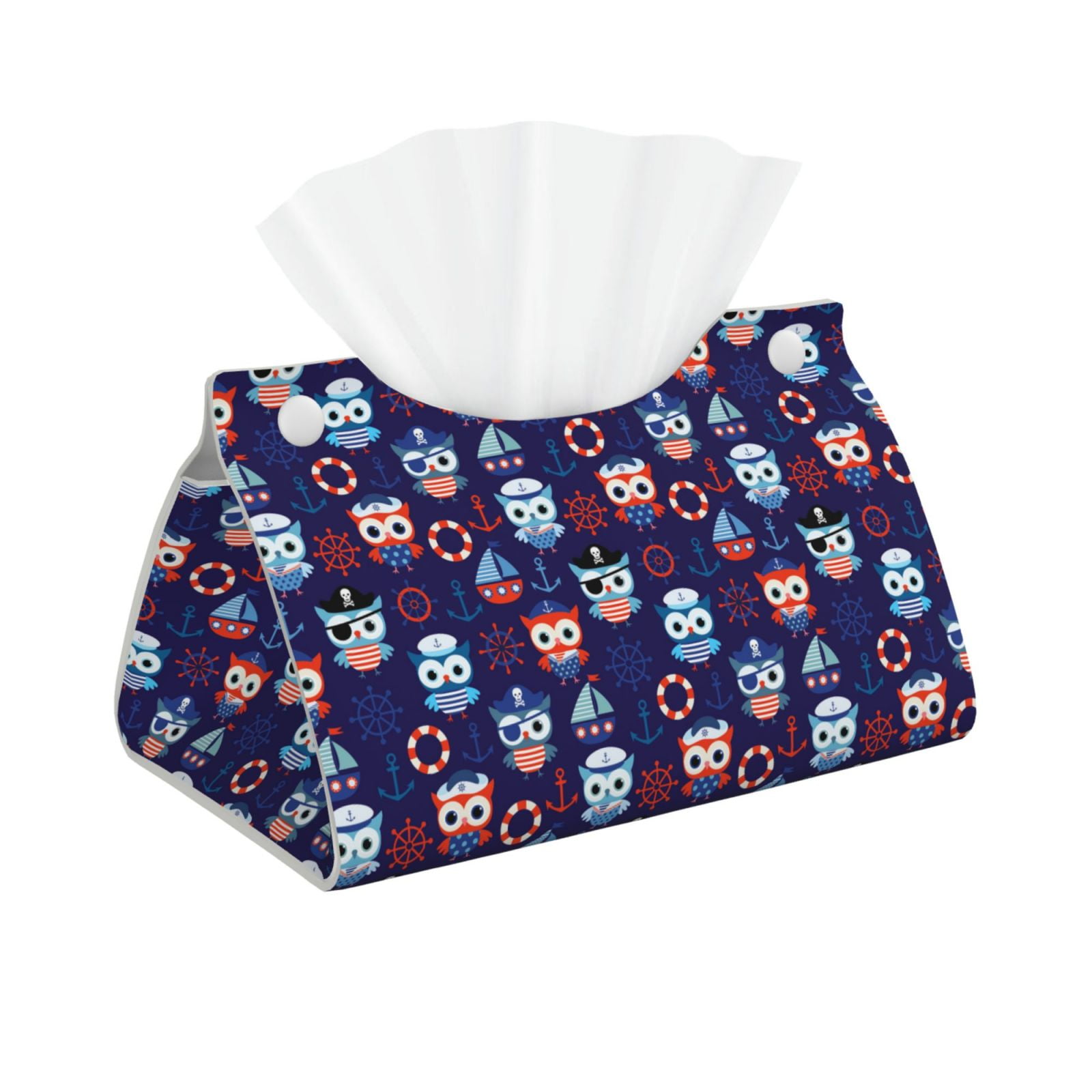 Cauagu pirate owls and boats for Large Tissue Box Cover Rectangular ...