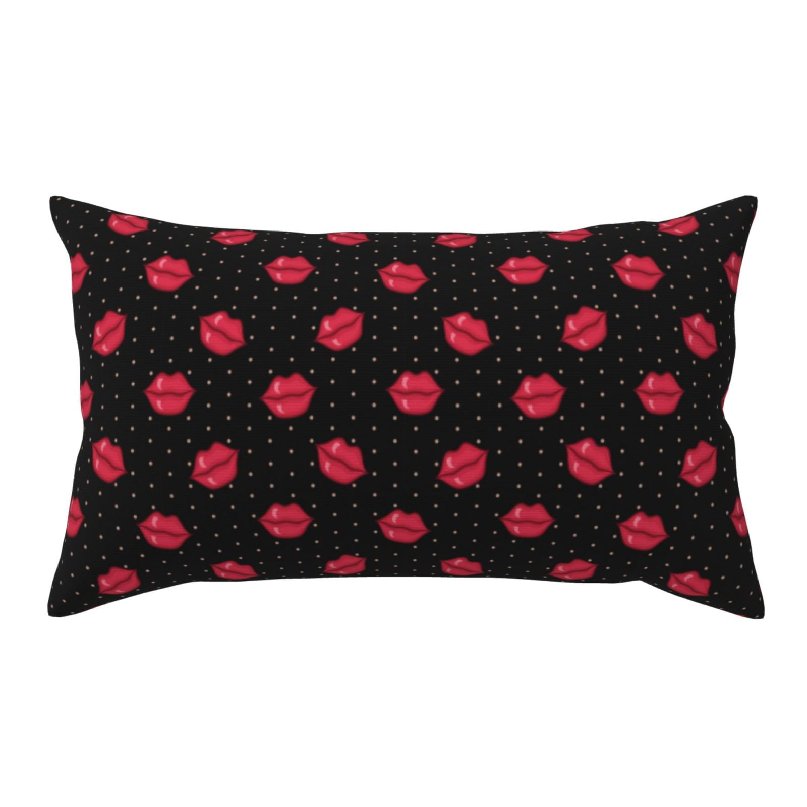 Cauagu red lips Print Pillowcase with Envelope Closure,Soft Pillow ...
