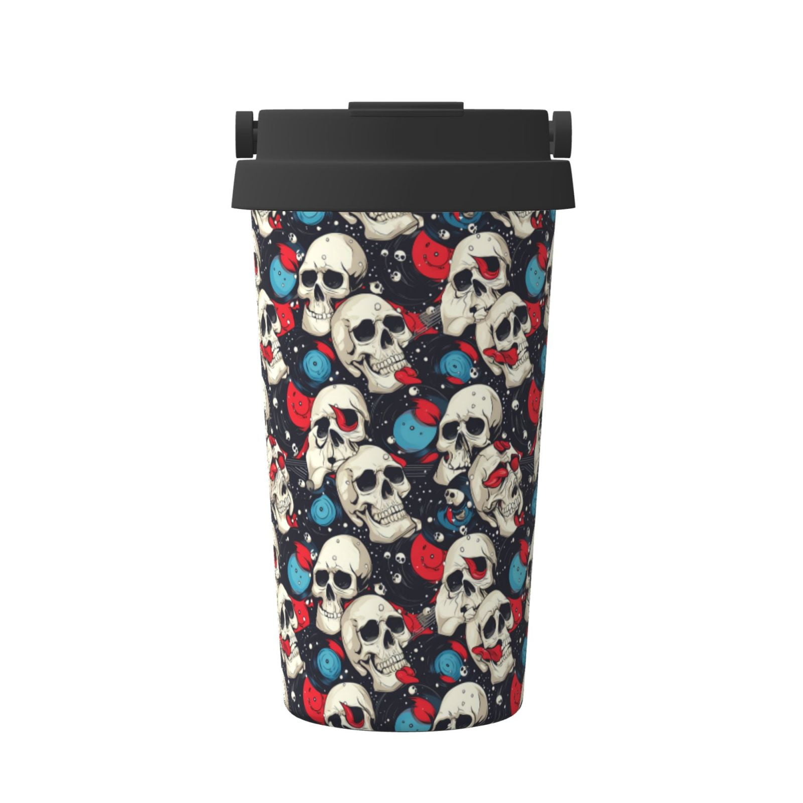 Cauagu rock record Skull artist for Stainless Steel Vacuum Insulated ...