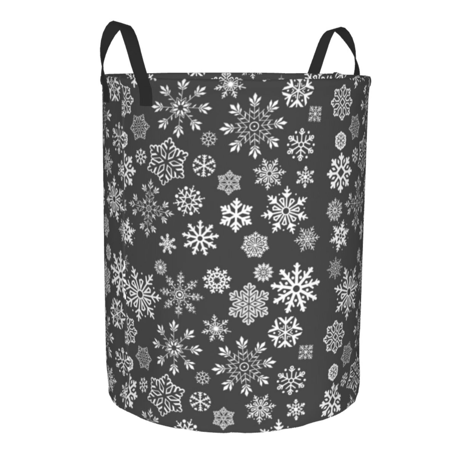 Cauagu simple white Snowflake for Laundry Basket,Collapsible Organizer ...