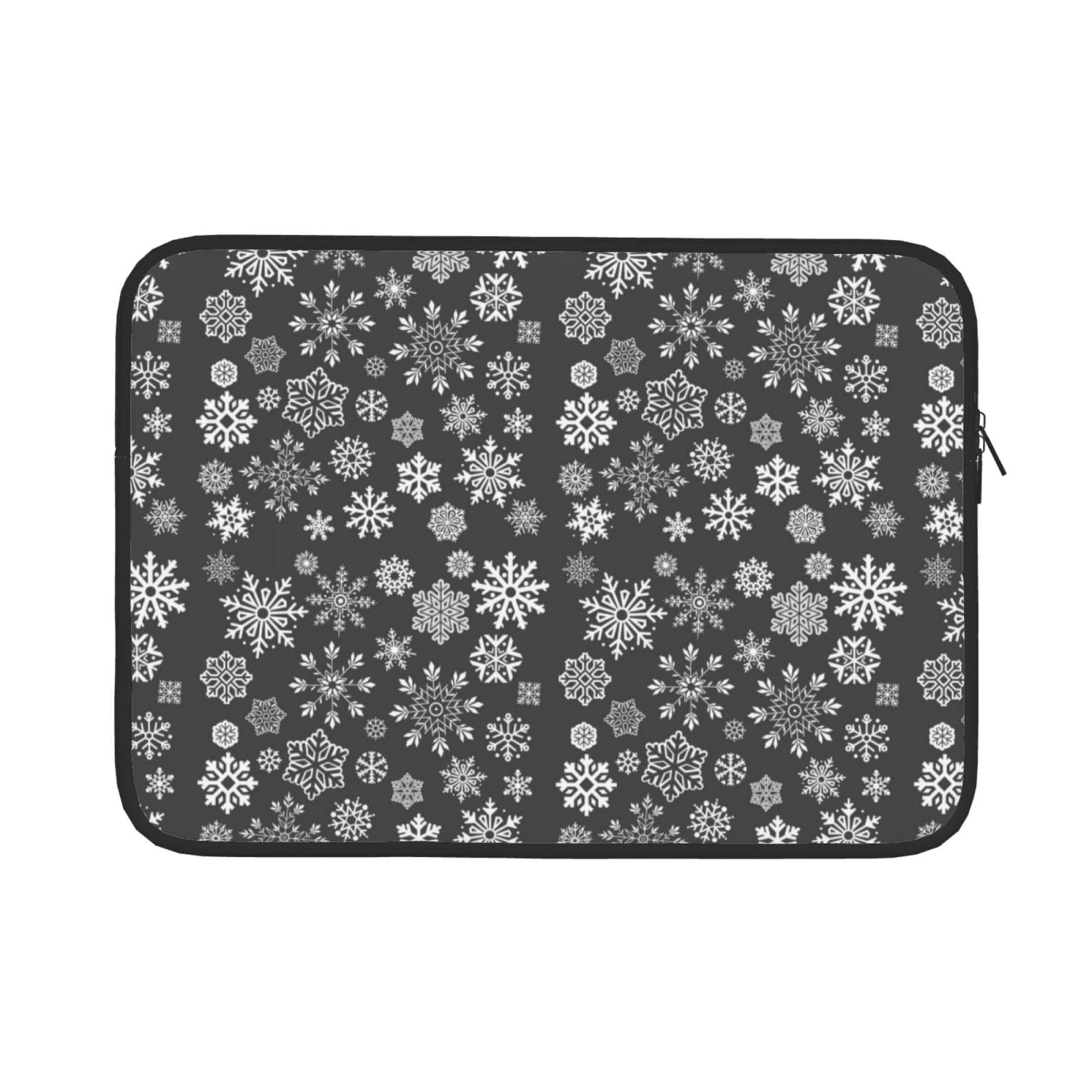 Cauagu simple white Snowflake Print Laptop Sleeve Case, Laptop Cover ...