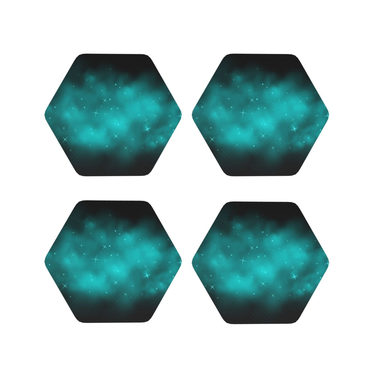 Cauagu stars and sparkles for Round Coaster,Drink Coasters Set of 4 ...