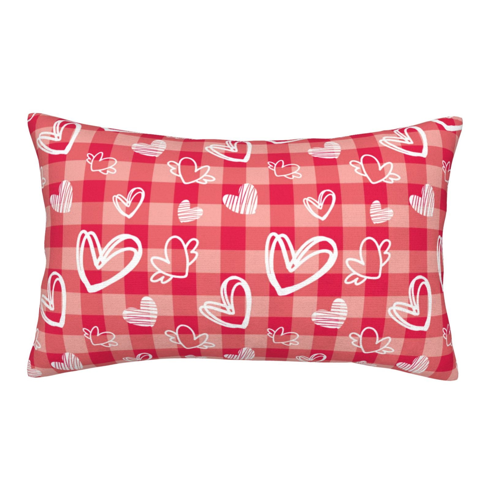 Cauagu valentine day with heart Print Pillow Covers with Envelope ...