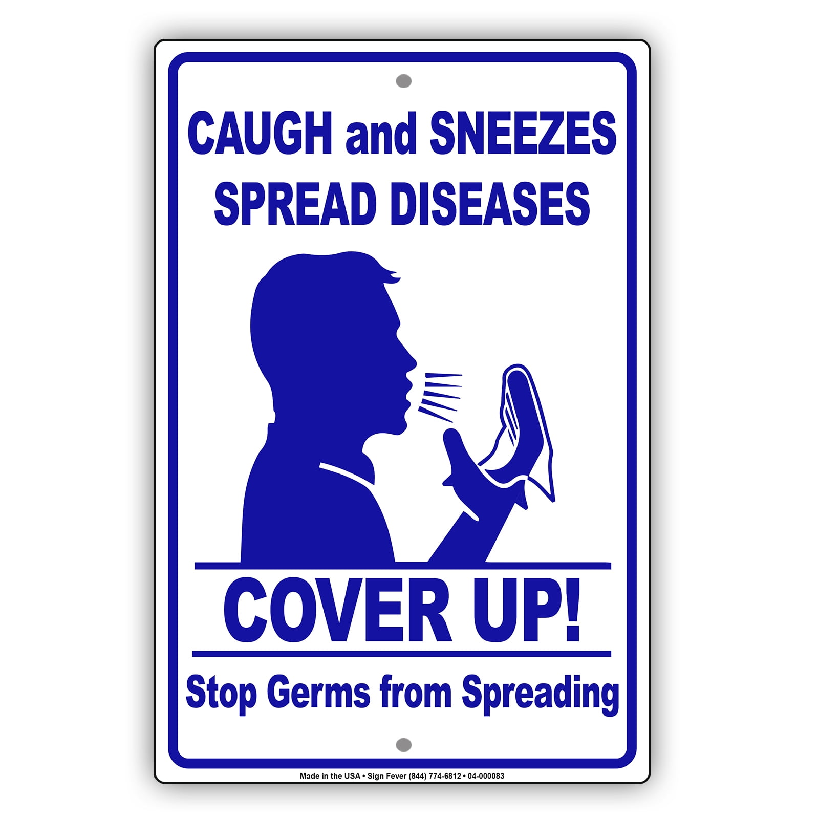Caugh And Sneez Spread Disease Cover Up Stop Germs From Spreading ...