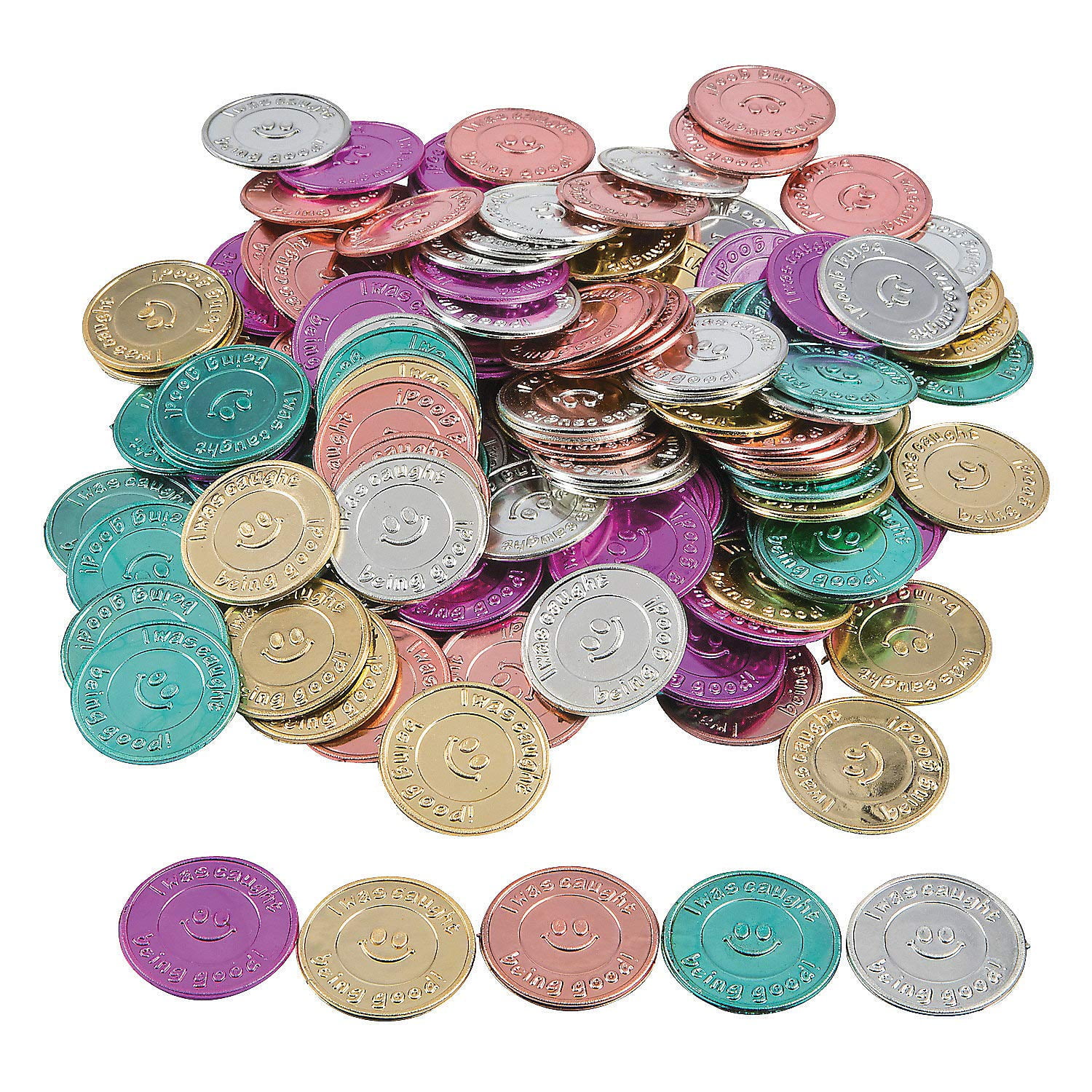 Caught Being Good Coins - Bulk Set of 144 Tokens - Classroom Behavior ...