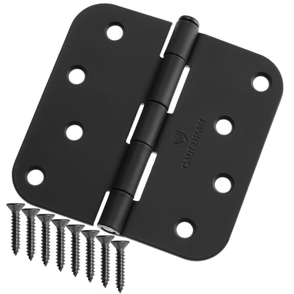 3 Pack Self Closing Door Hinges 4 Inch Black Spring Hinge with 5/8 ...