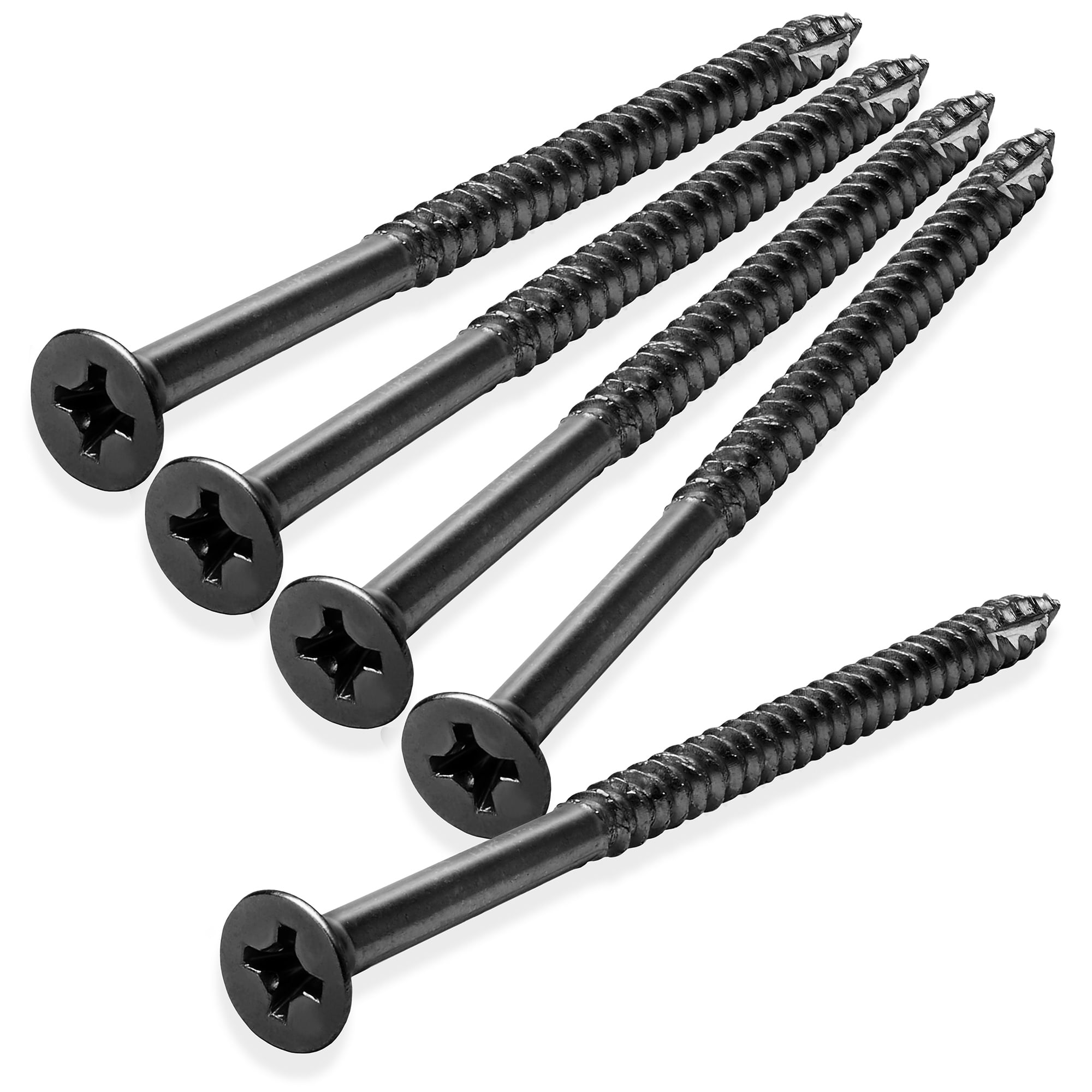 Cauldham Black Wood Screws #9 x 3 Inch for Door Hinges - 25 pack ...