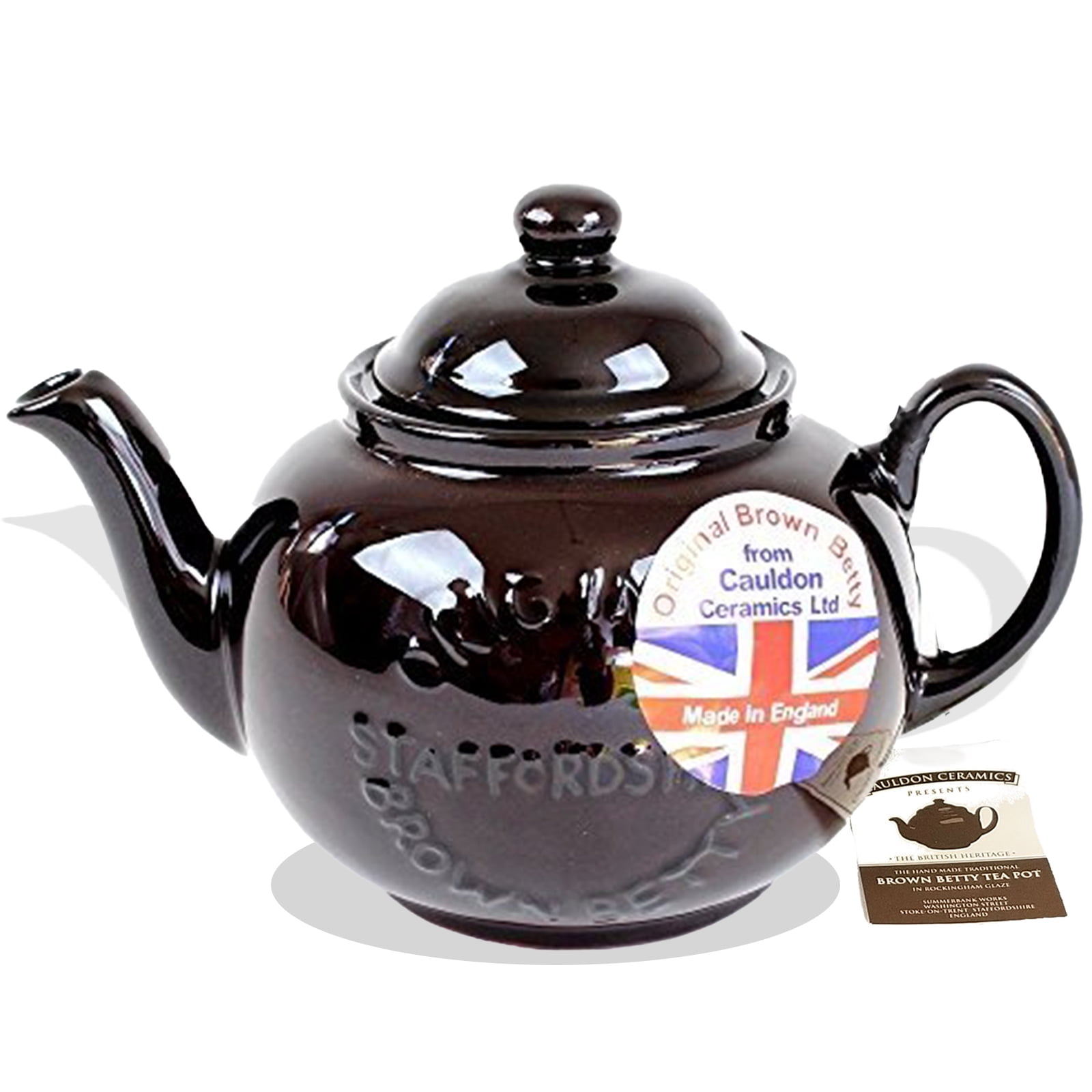 Cauldon Ceramics Handmade Original Brown Betty 4 Cup Teapot with ...