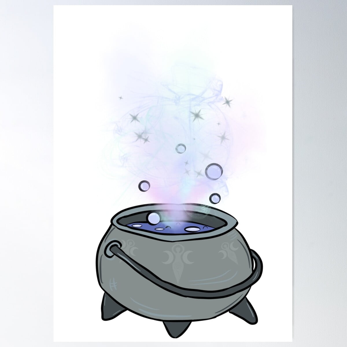Cauldron Bubble Poster Wall Art, Modern Wall Decor For Living Room ...