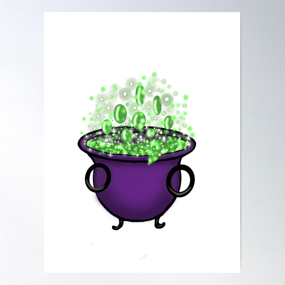 Cauldron Green Goo Poster Wall Art, Modern Wall Decor For Living Room ...
