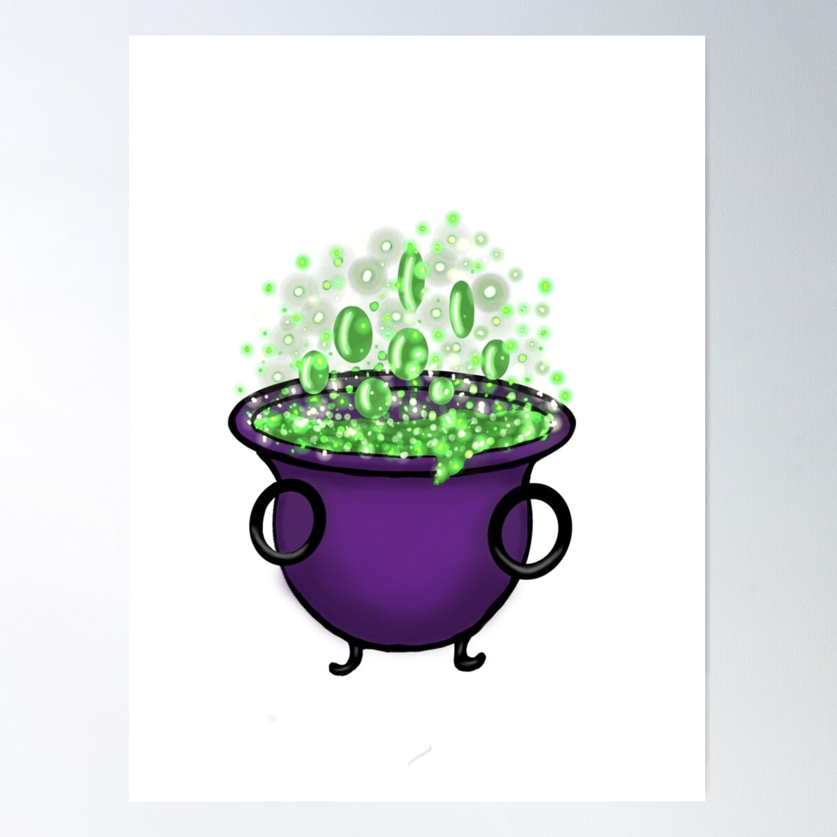 Cauldron Green Goo Poster Wall Art, Modern Wall Decor For Living Room ...