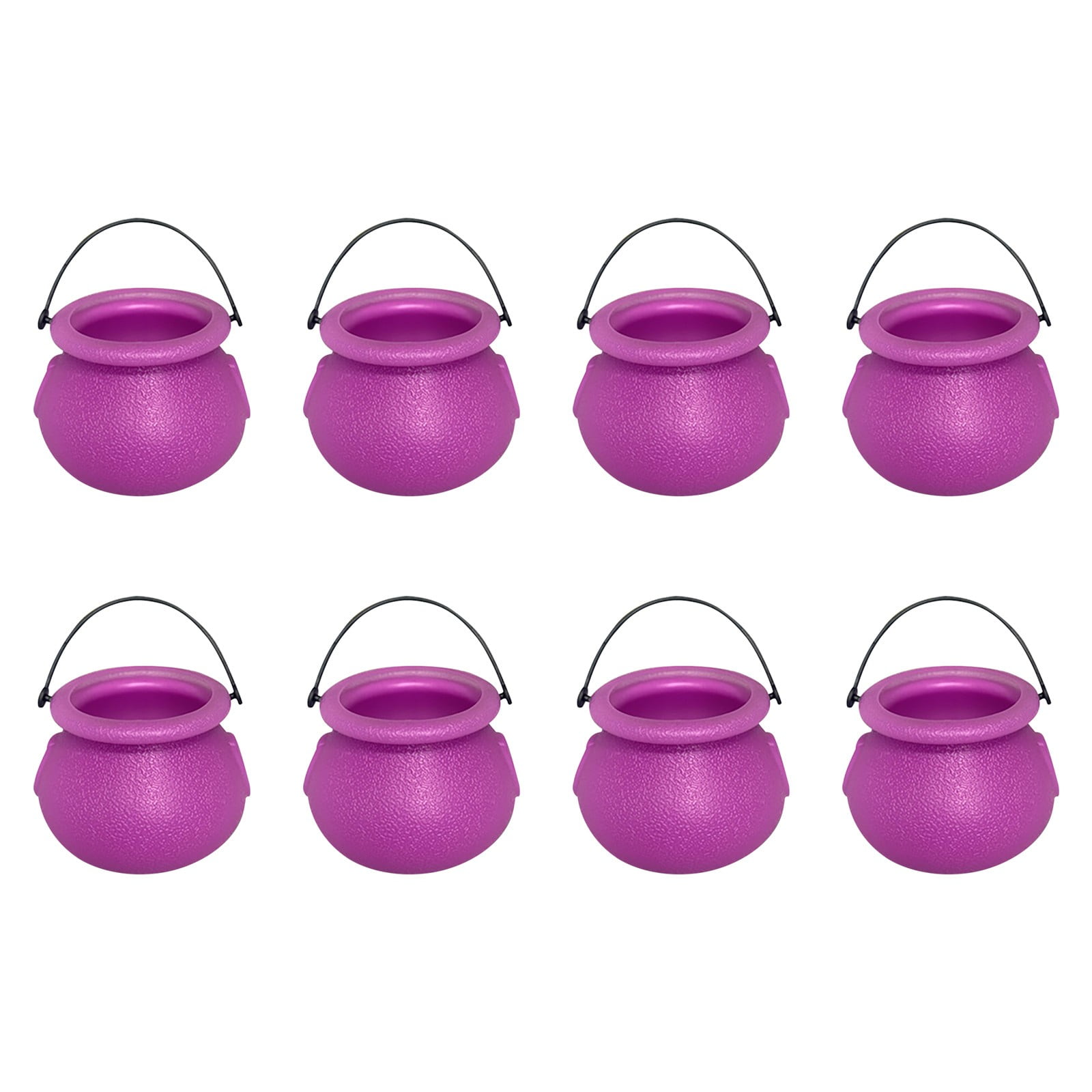 Cauldron with Handle,Mini Plastic Cauldron,8Pcs Witch Cauldron Pot ...