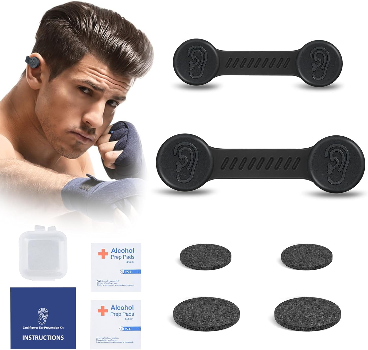 Cauliflower Ear Magnet - Effective Magnets Compression Kit - Prevention ...