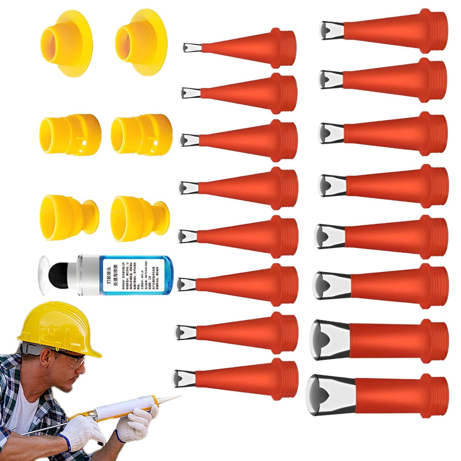 Caulk Nozzle Tip | Caulking Applicator Caulk Finisher Tool,Caulk Tips ...